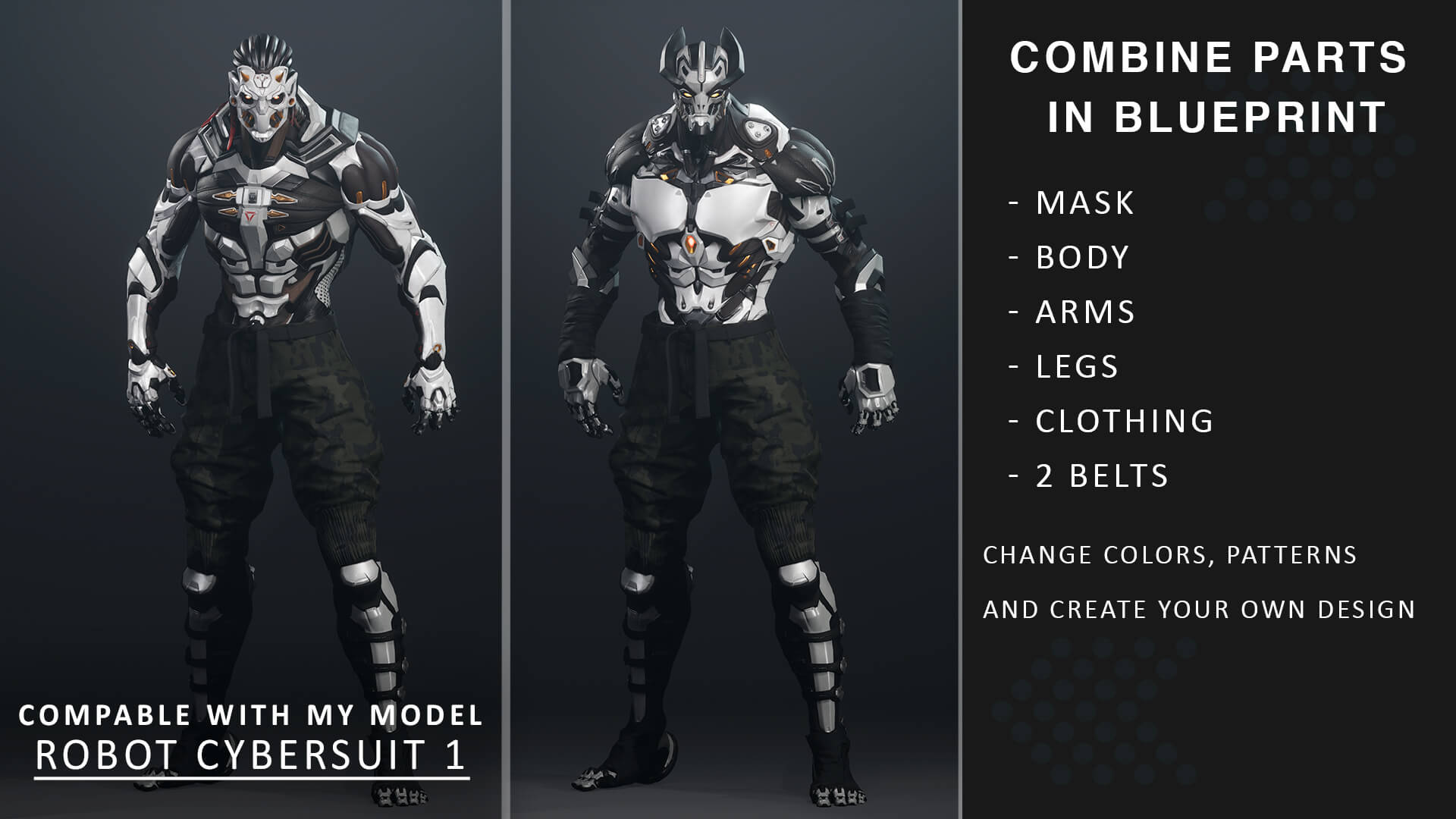 Robot Cyber Ninja - 3D Model by klerrykot