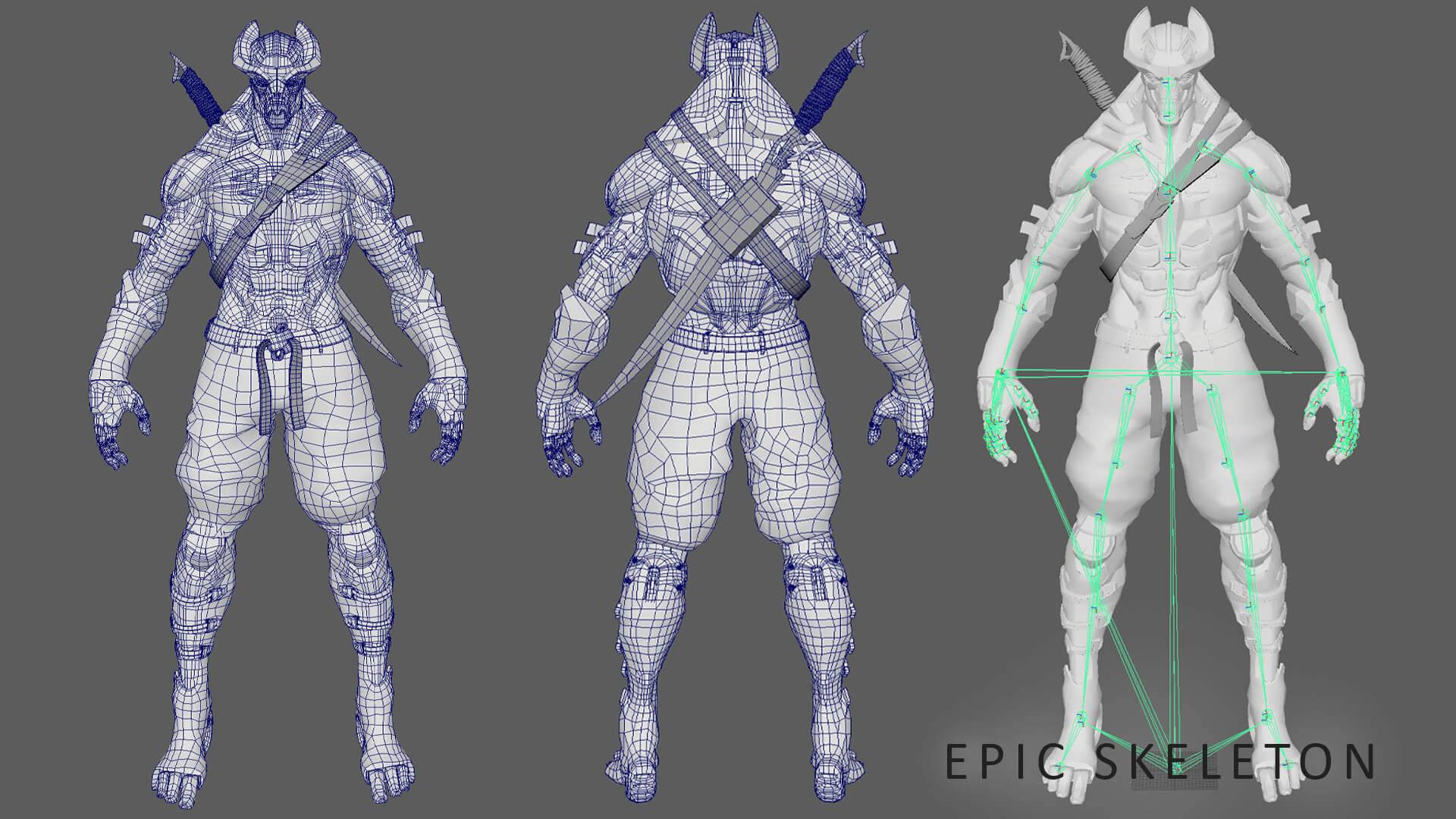 Robot Cyber Ninja - 3D Model by klerrykot