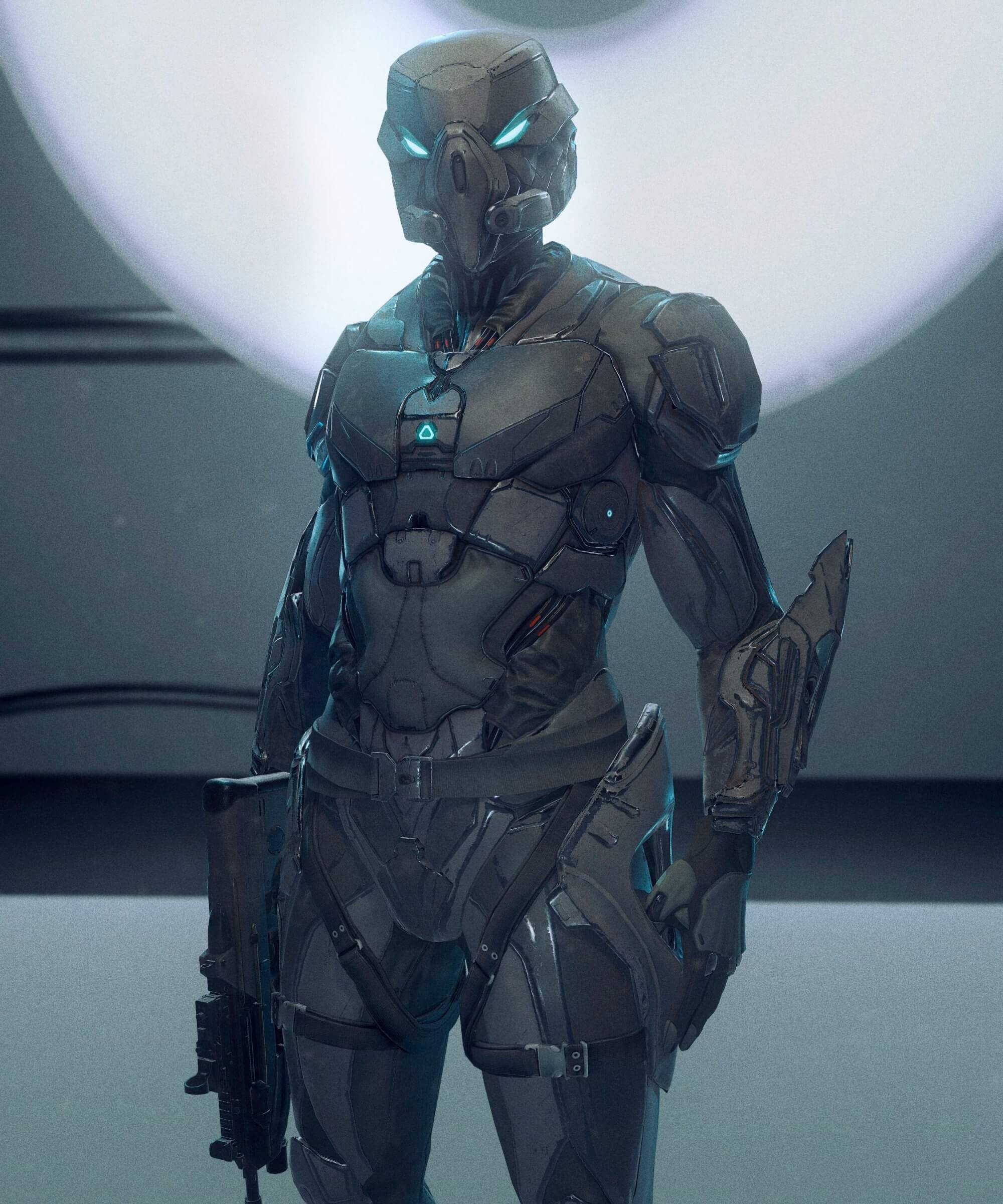 Robot Soldier - 3D Model by klerrykot