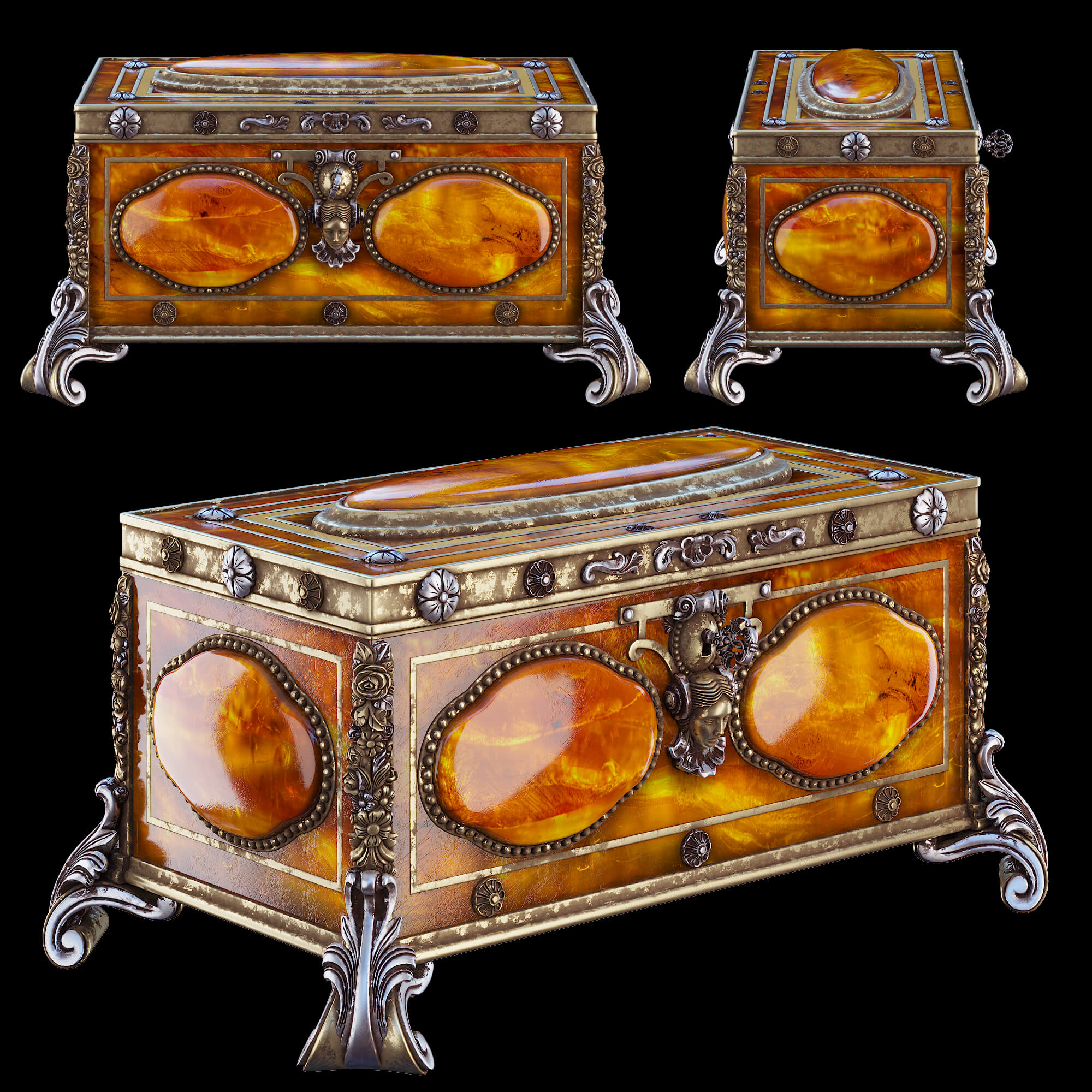 3D Classic Amber Box by klisan