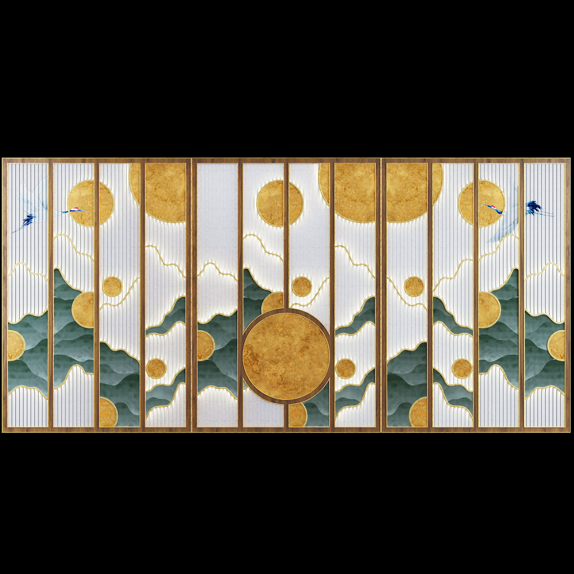 Feature Walls Asian - 3D Model by klisan