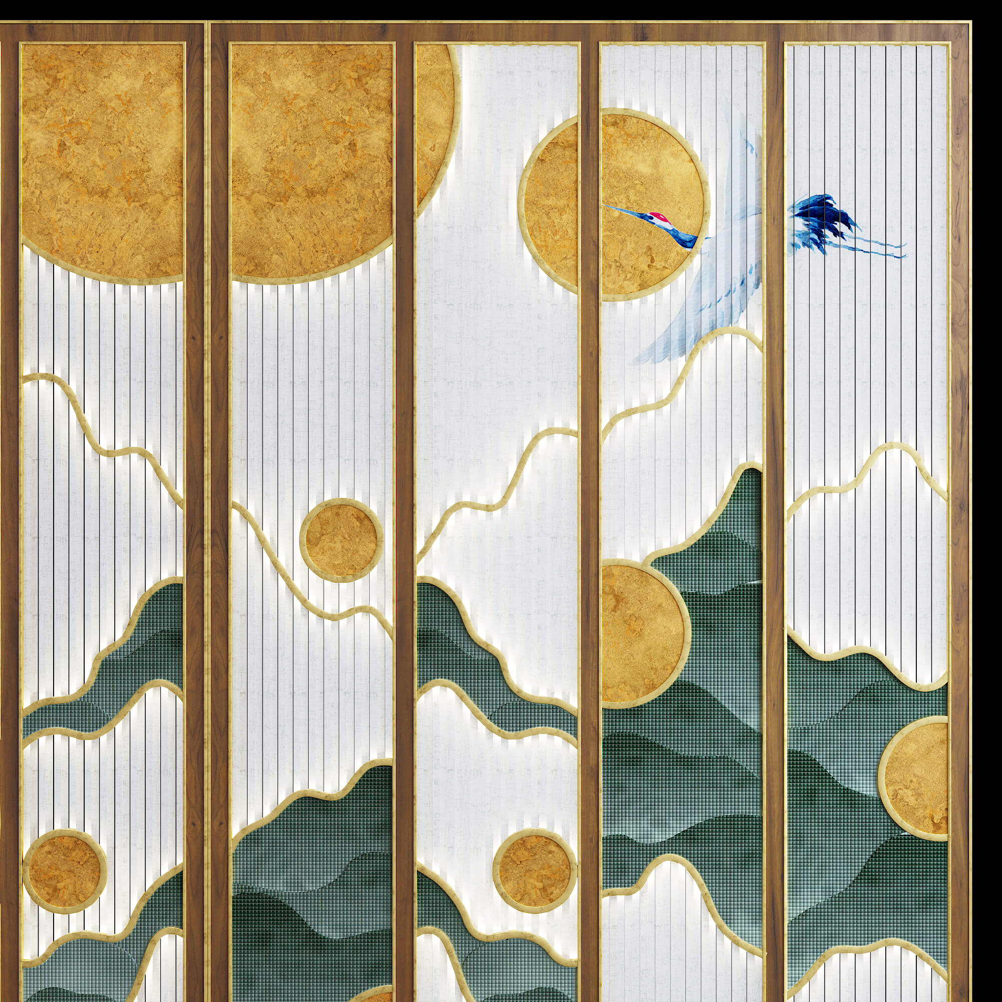 Feature Walls Asian - 3D Model by klisan