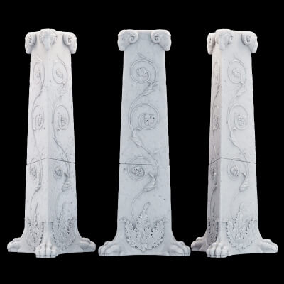Neoclassical Marble Column - 3D Model by klisan
