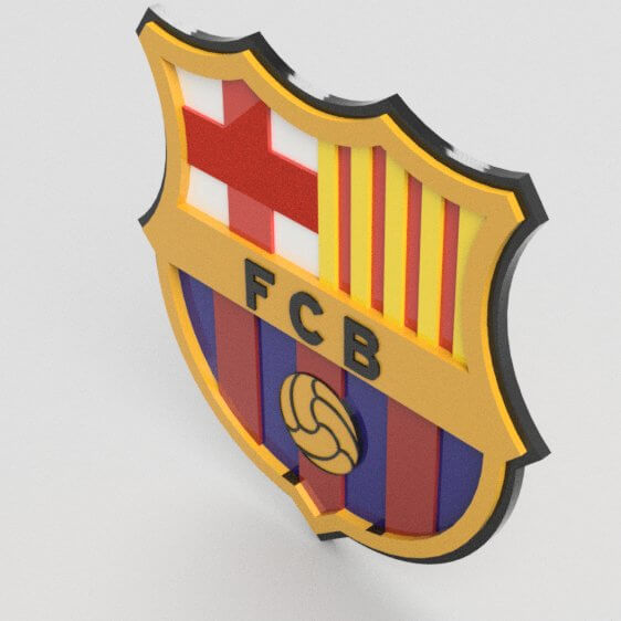 Barcelona Football Club Emblem - 3D Model by KMA