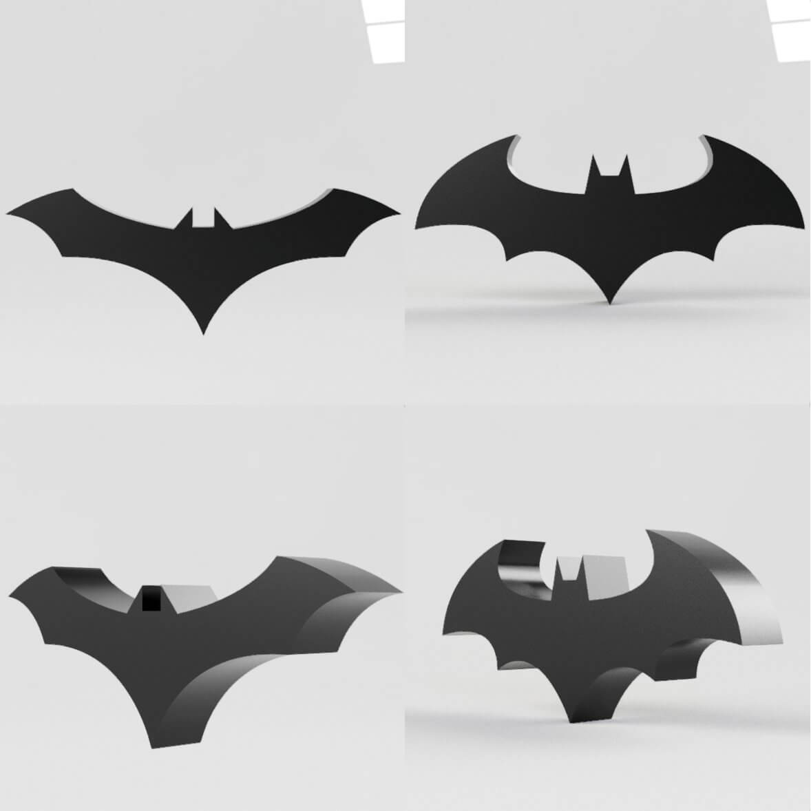 Batman Logos - 3D Model by KMA