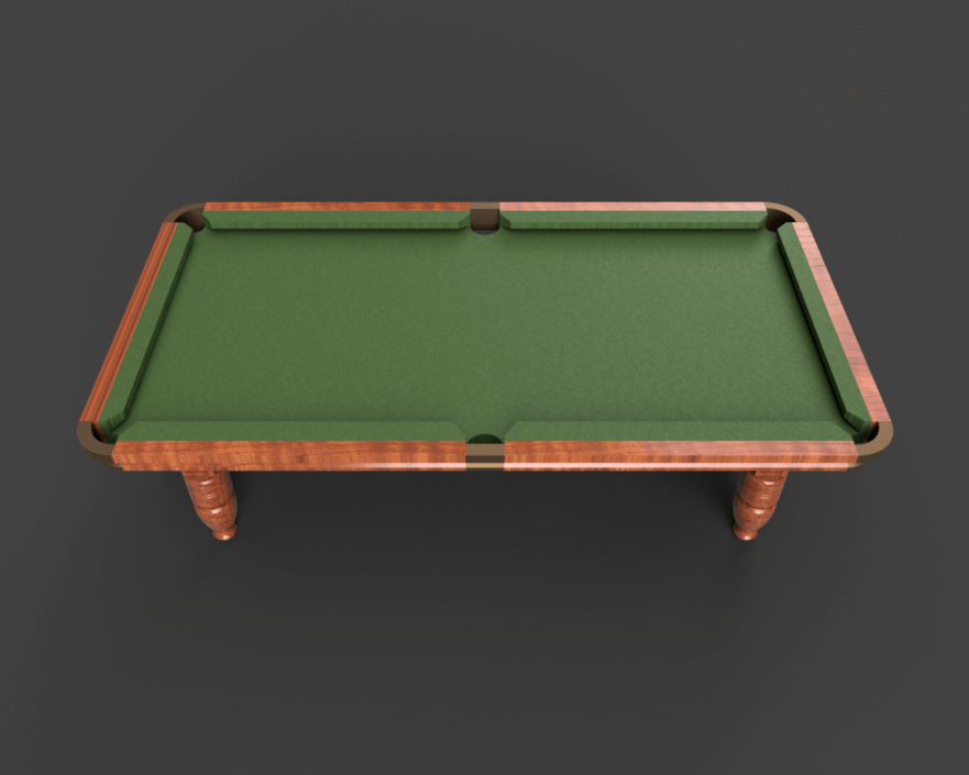 Billiard table model 1 3D Render, Digital Art by KMA