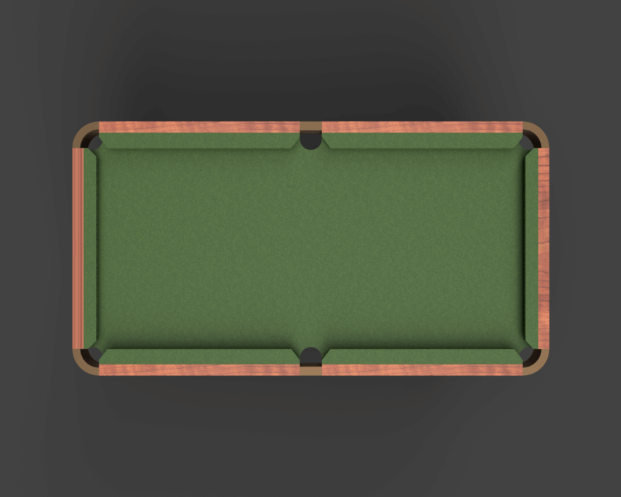 Billiard table model 1 3D Render, Digital Art by KMA