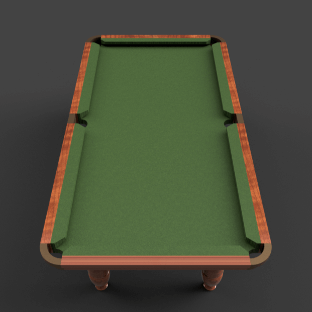 Billiard table model 1 3D Render, Digital Art by KMA