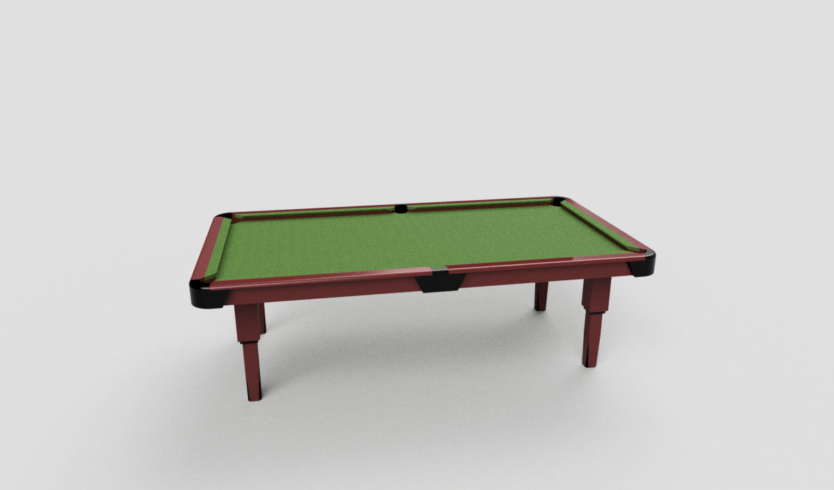 Billiard table model 2 3D Render, Digital Art by KMA