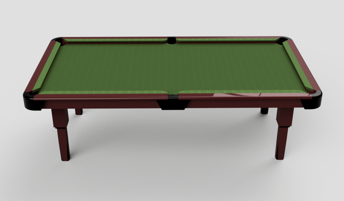 Billiard table model 2 3D Render, Digital Art by KMA