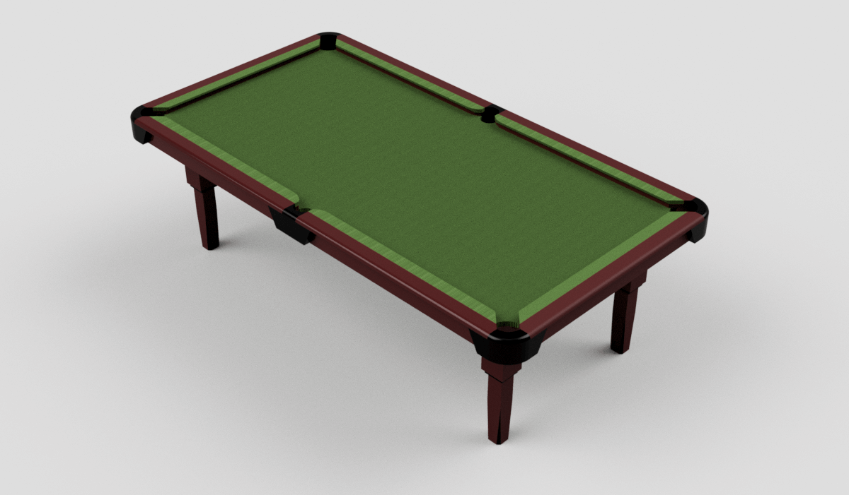 Billiard table model 2 3D Render, Digital Art by KMA
