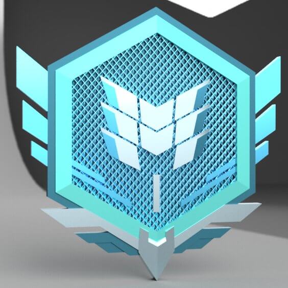 Call Of Duty mobile Pro Rank 1 emblem 3D Render by KMA