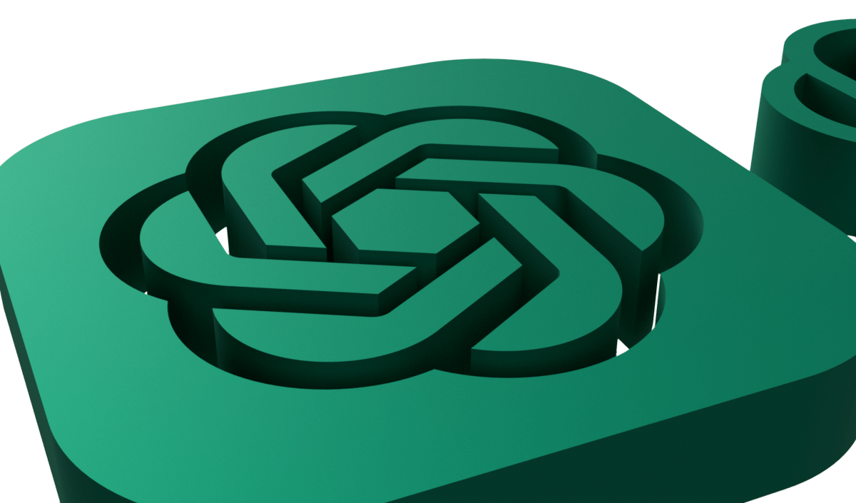 Chat GPT logo 3D Render, Digital Art by KMA