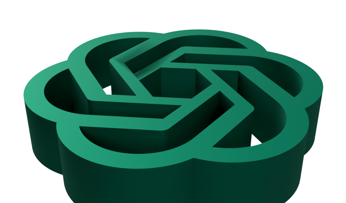 Chat GPT logo 3D Render, Digital Art by KMA