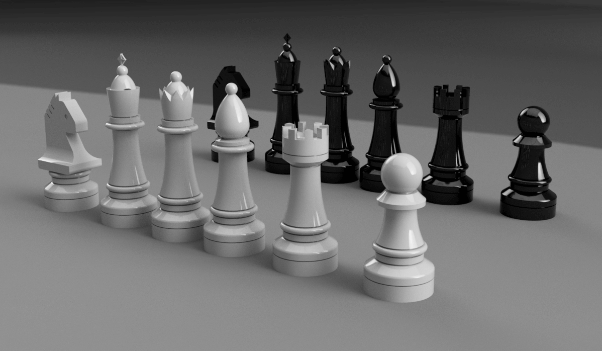 Chess rocks type 1 acrylic finish 3D Render, Digital Art by KMA