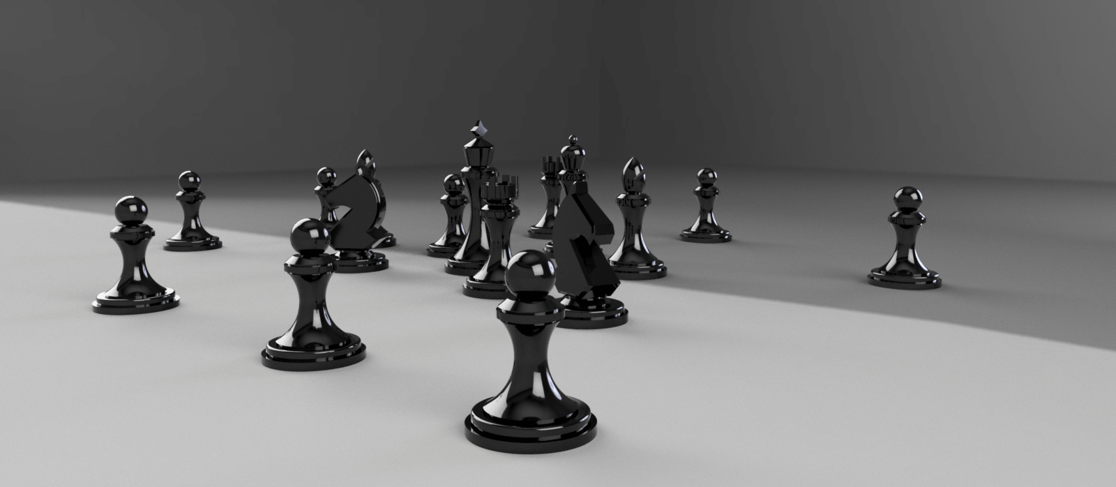Chess rocks type 2 acrylic red 3D Render, Digital Art by KMA