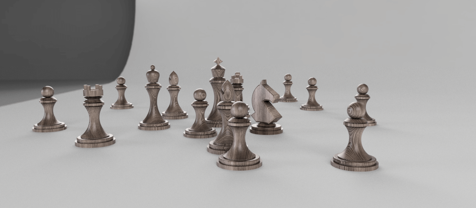 Chess rocks type 2 acrylic red 3D Render, Digital Art by KMA