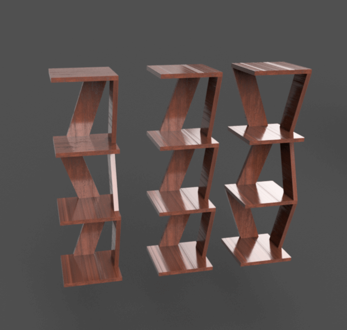Corner shelf 3D Render, Digital Art by KMA