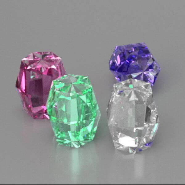 Diamonds logo model 3D Render | RenderHub Gallery