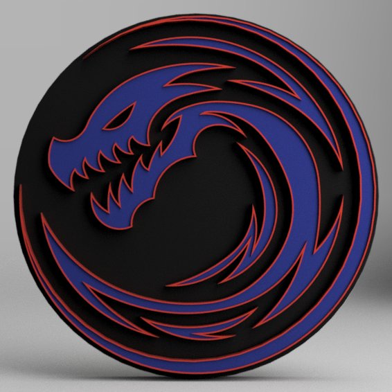 dragon emblem 2 3D Render, Digital Art by KMA