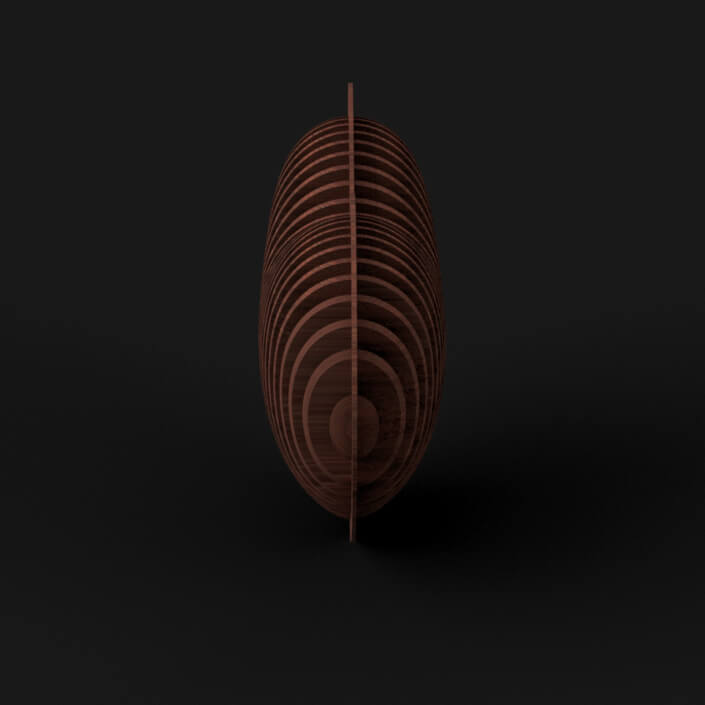 Full heart sliced 3D Render, Digital Art by KMA