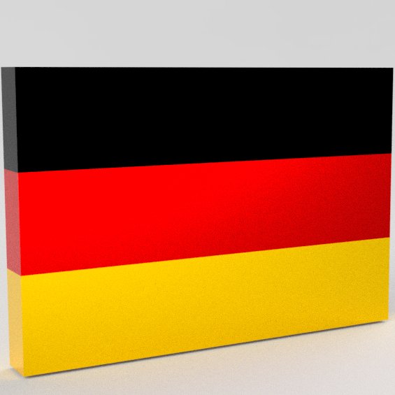 Germany 3d flag 3D Render | RenderHub Gallery