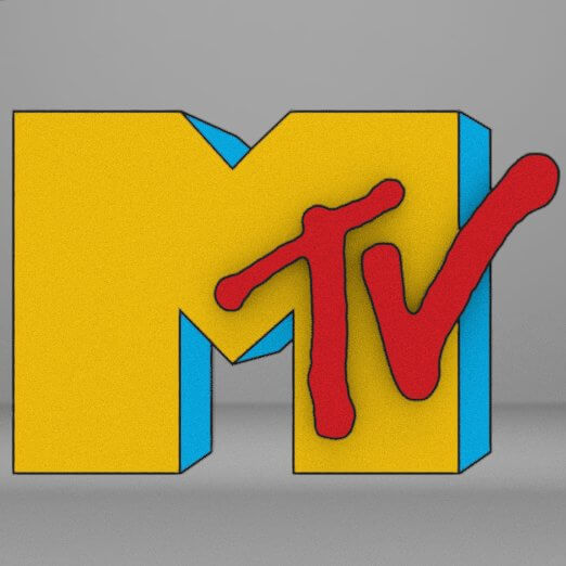 Mtv logo 3D Render, Digital Art by KMA