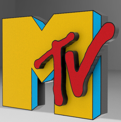 Mtv logo 3D Render, Digital Art by KMA