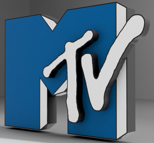 Mtv logo 3D Render, Digital Art by KMA