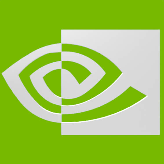 Nvidia 3d logo 3D Render, Digital Art by KMA