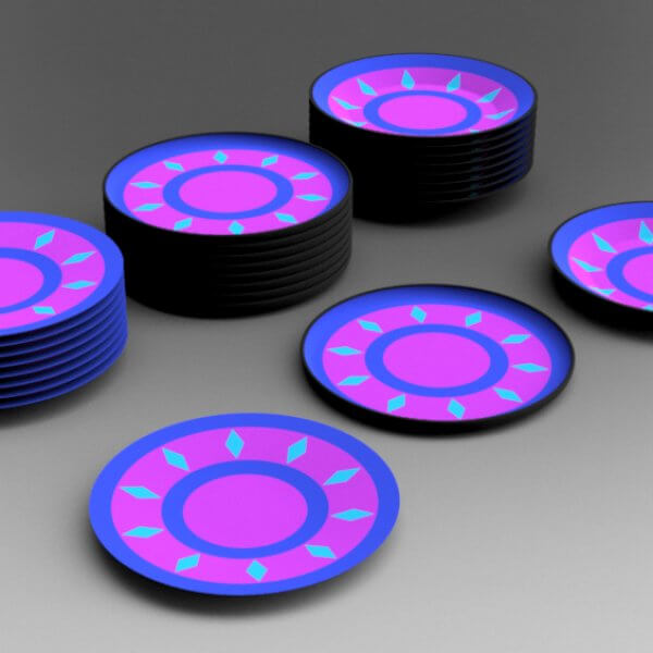 plates 1 light colored 3D Render | RenderHub Gallery