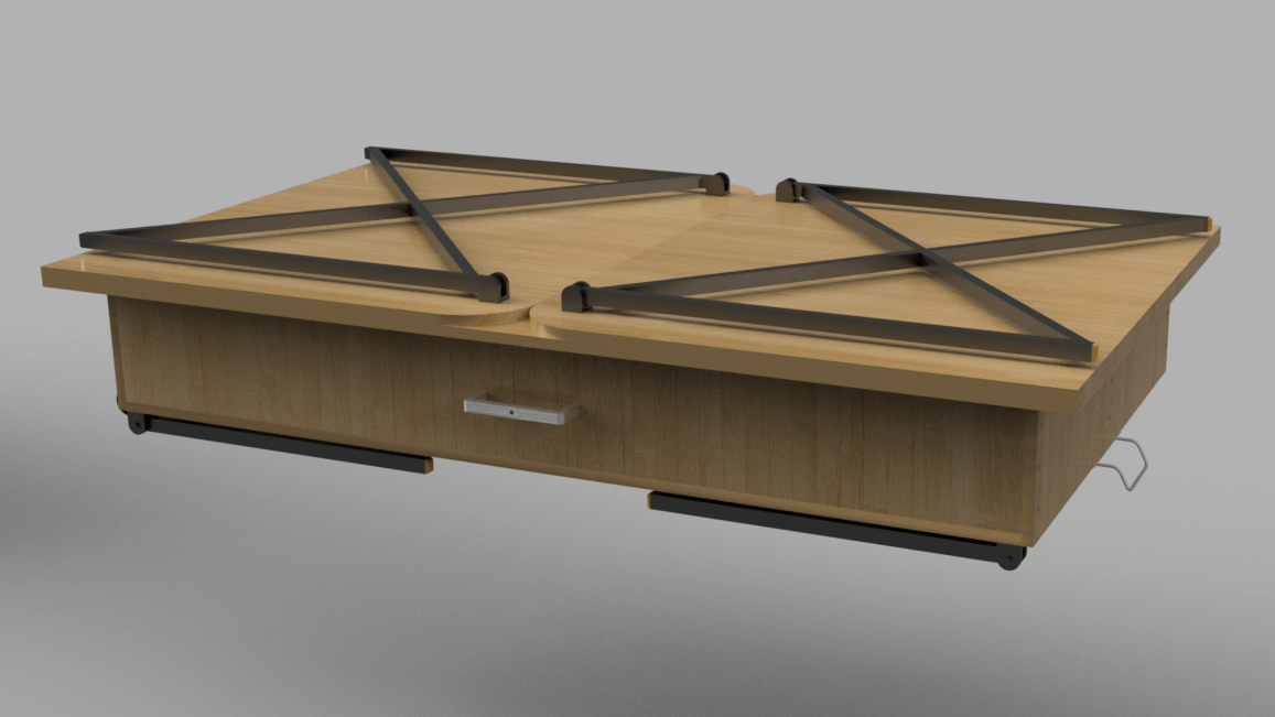 portable table type 1 3D Render, Digital Art by KMA