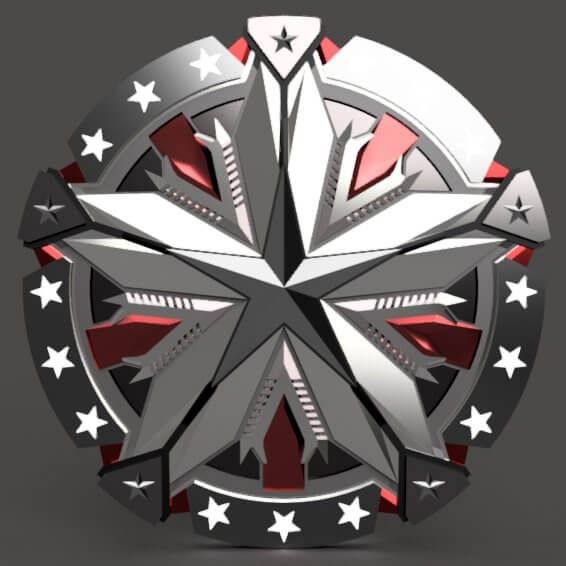 Rank 1 metals finish 3D Render, Digital Art by KMA