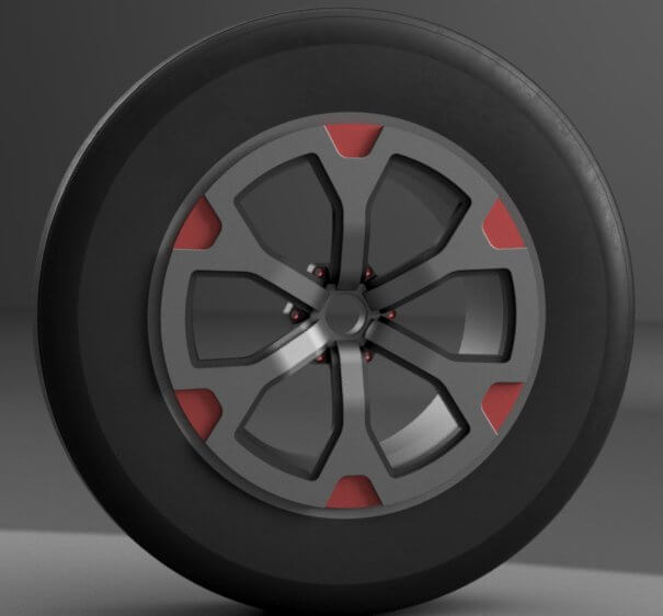 sport wheel 6 3D Render, Digital Art by KMA