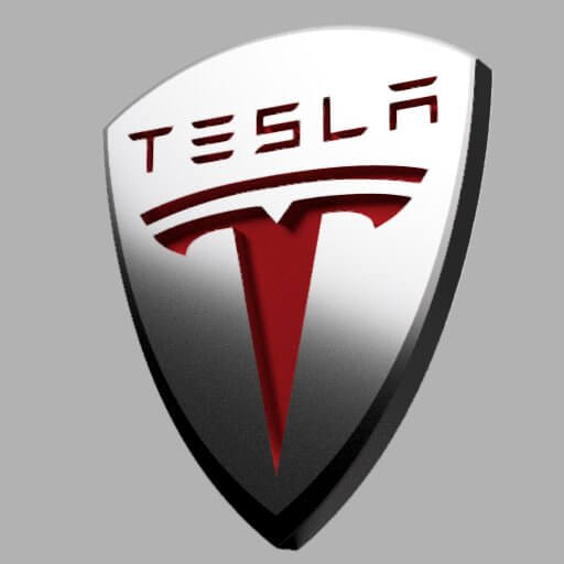 Tesla 3d logo 2 3D Render, Digital Art by KMA