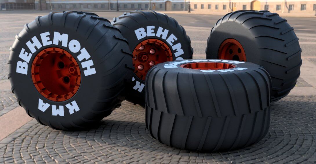 Monster Wheel 04 - Free 3D Model by KMA