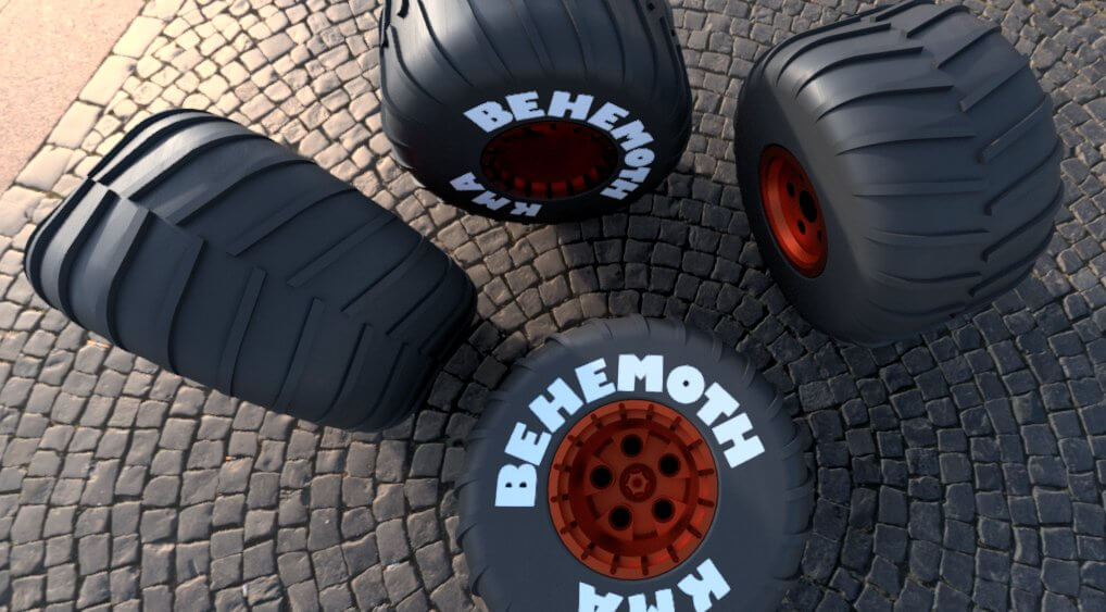 Monster Wheel 04 - Free 3D Model by KMA