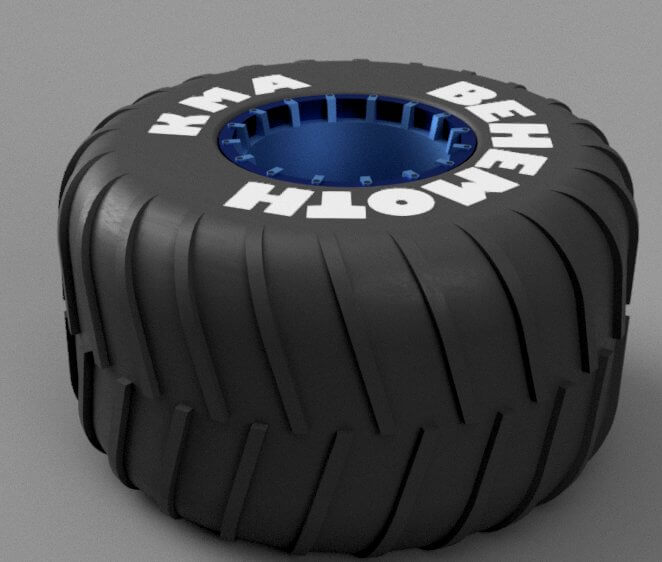 Monster Wheel 04 - Free 3D Model by KMA