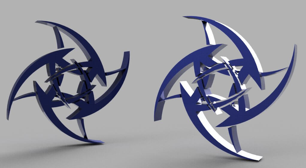 Ninja Emblem 01 - Free 3D Model by KMA