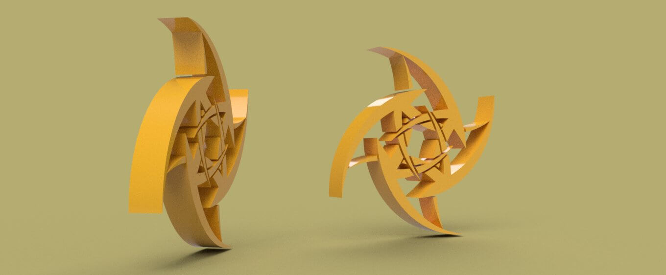 Ninja Emblem 01 - Free 3D Model by KMA