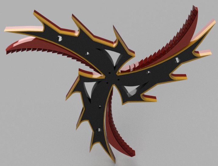 Ninja Emblem 02 - Free 3D Model by KMA