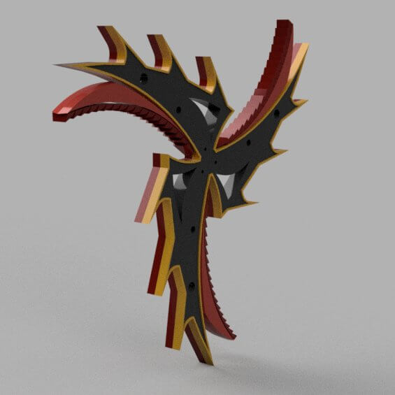 Ninja Emblem 02 - Free 3D Model by KMA