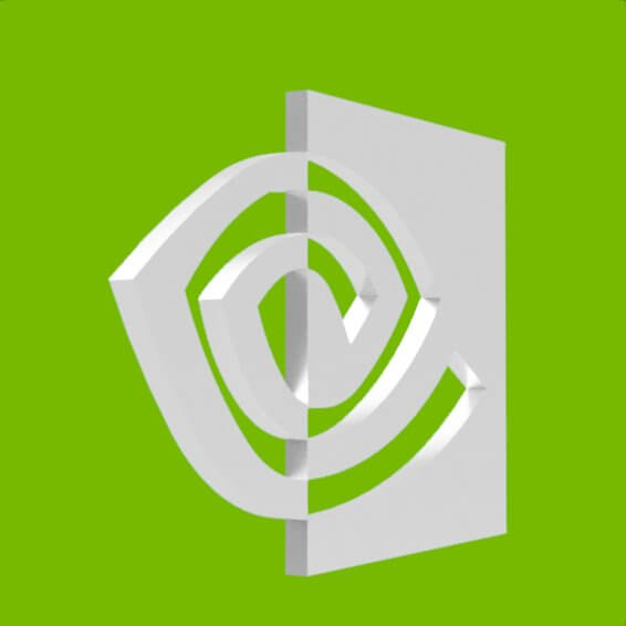 NVIDIA Logo - 3D Model by KMA