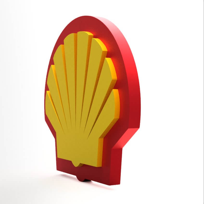 Shell Logos 1 & 2 - 3D Model by KMA