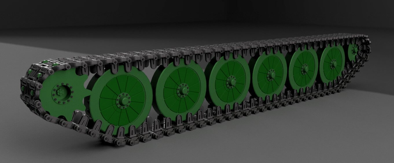 Shilka Chain Track - 3D Model by KMA
