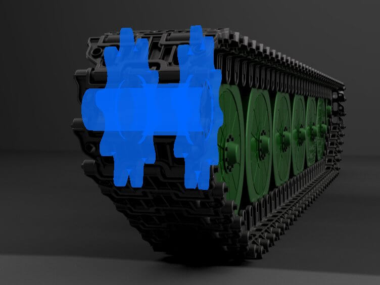 Shilka Chain Track - 3D Model by KMA