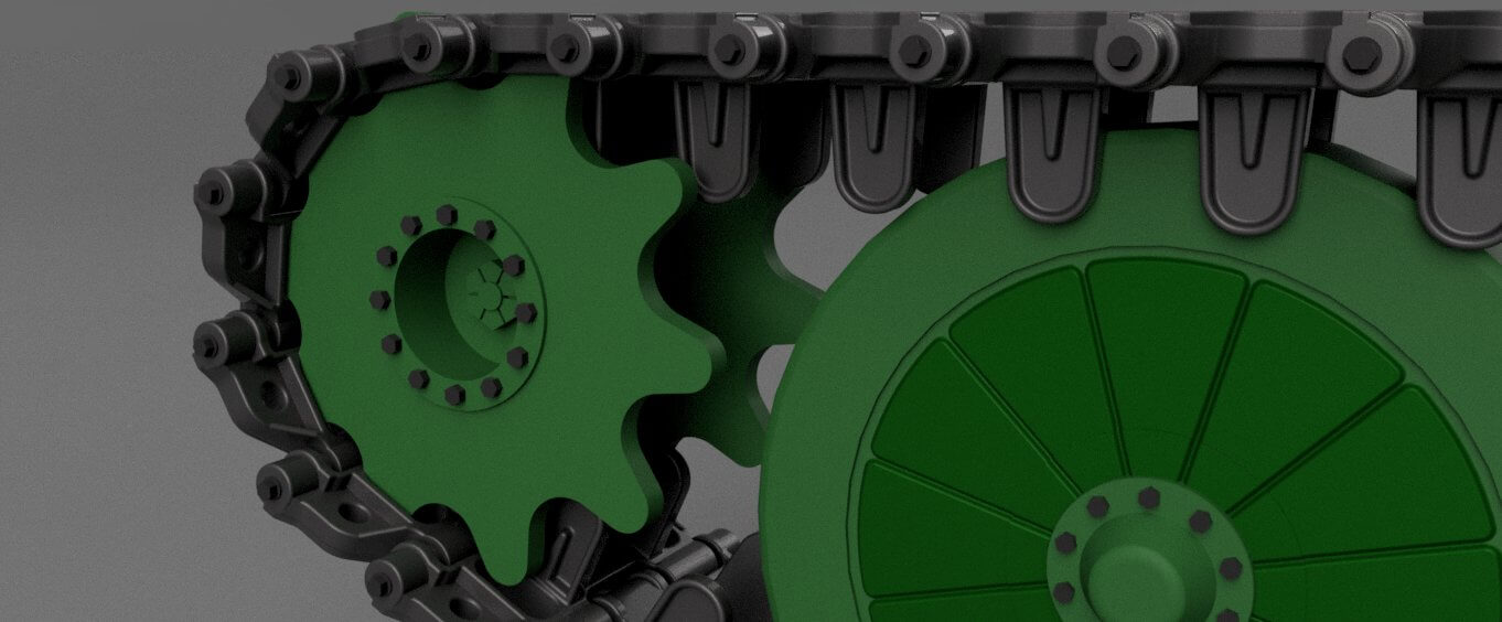 Shilka Chain Track - 3D Model by KMA