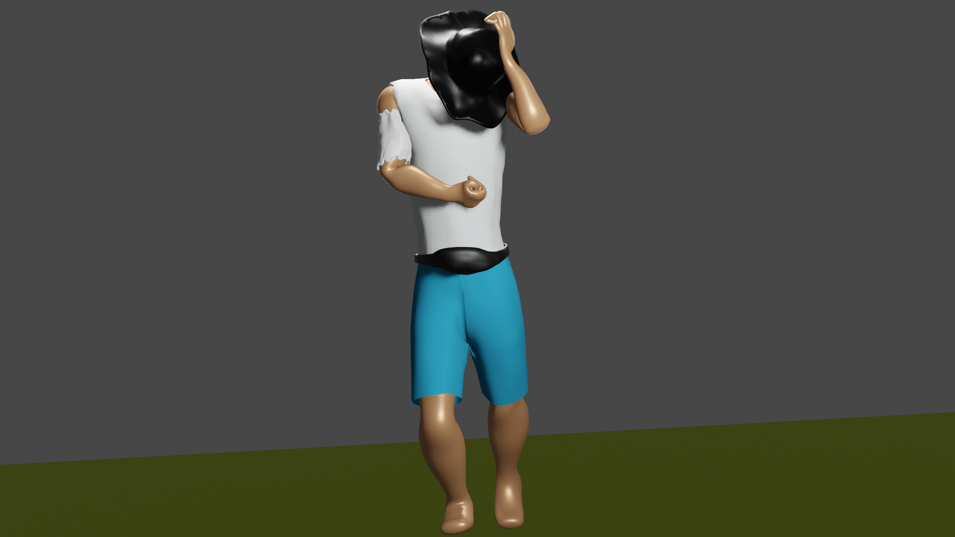 character 3D Render, Digital Art by kmgnproed-1