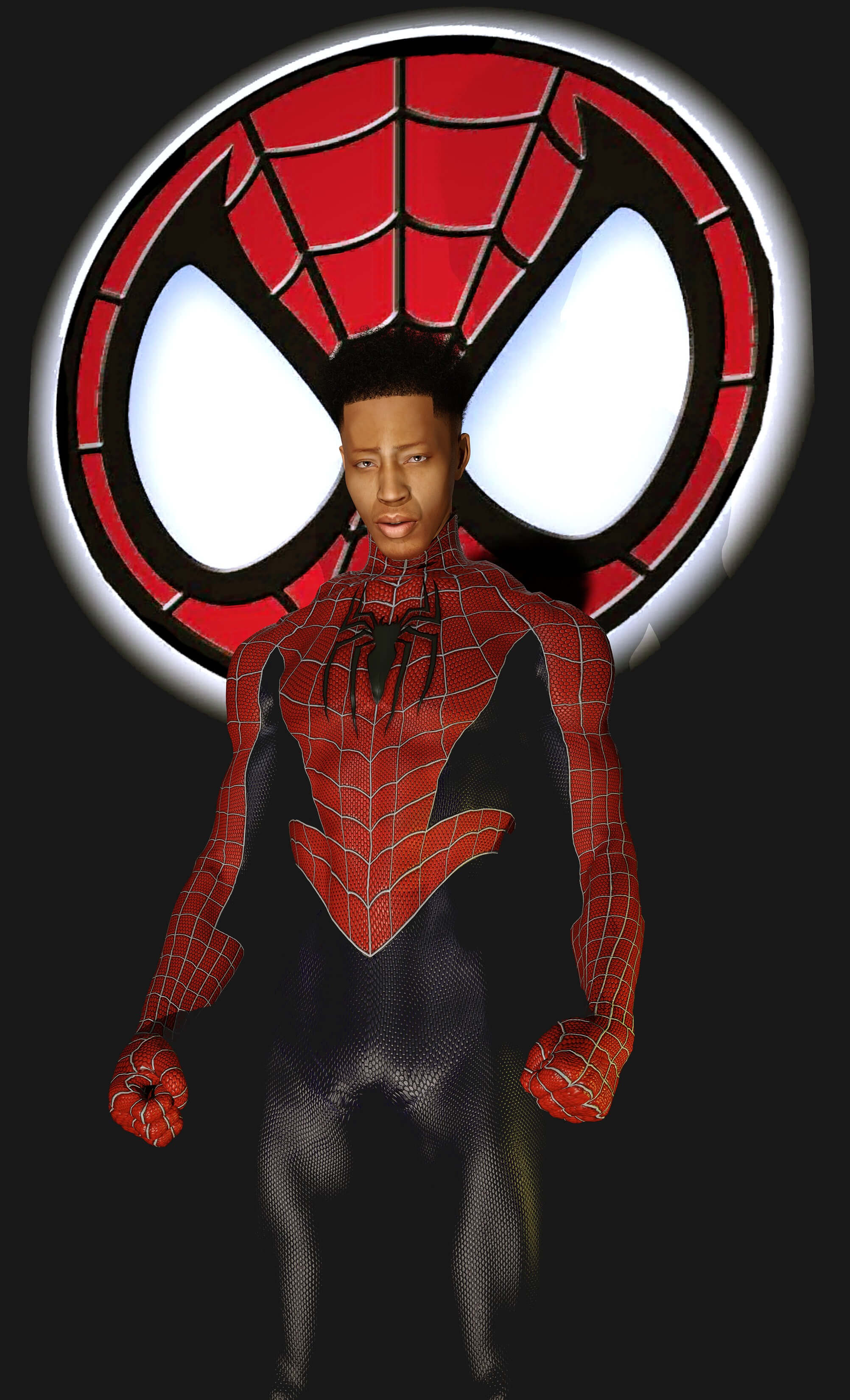 Spidey Spense 3D Render, Digital Art by kmw