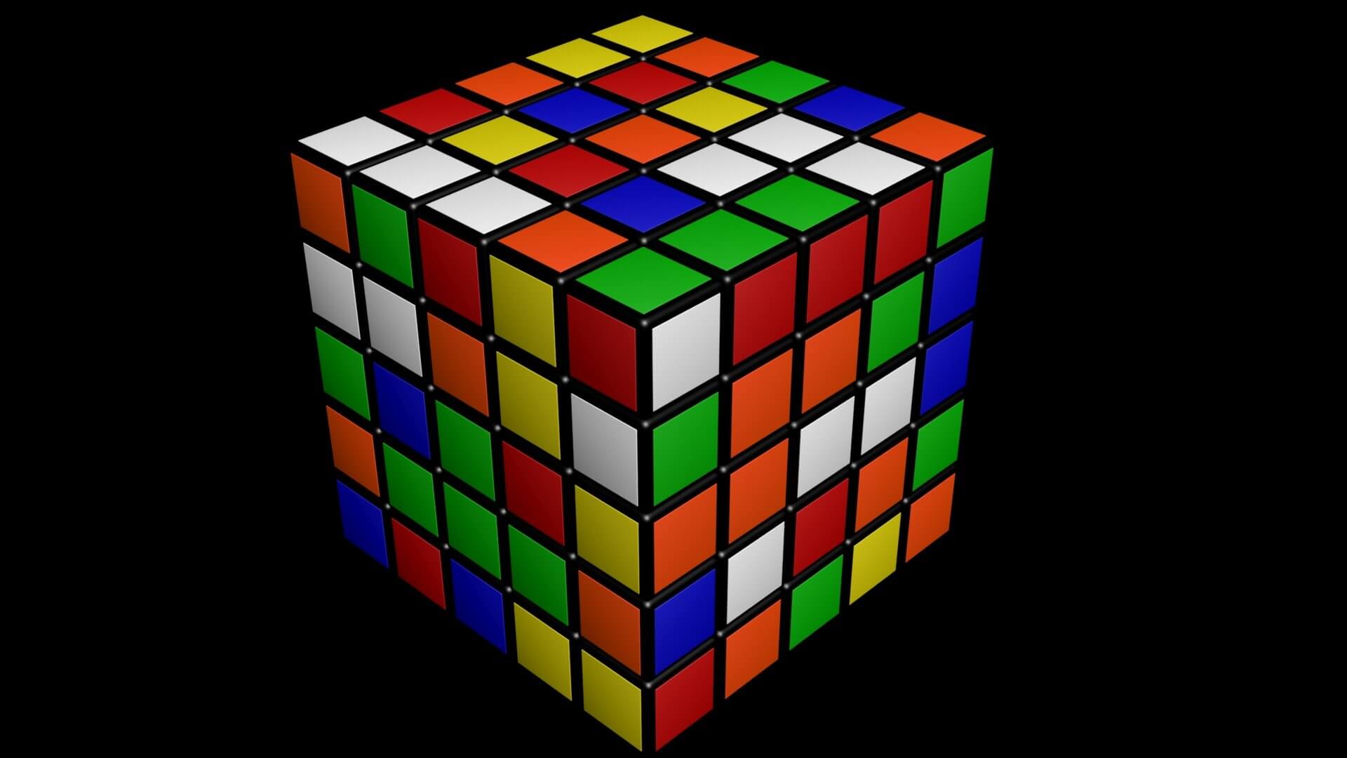 5x5 Scrambled Rubiks Cube - 3D Model by Knight1341